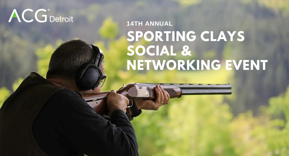 2023 ACG Detroit | 14th Annual Sporting Clays Social & Networking Event | ACG Detroit